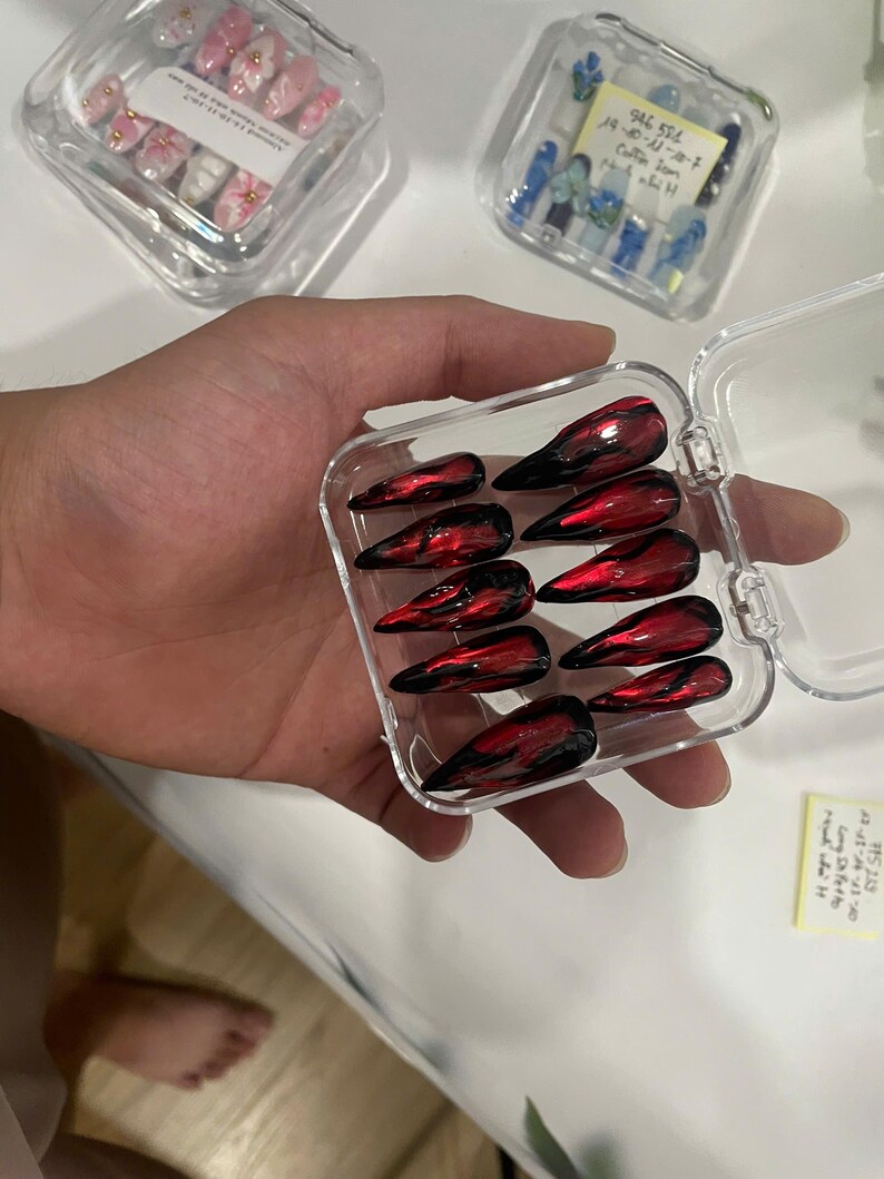 Nails Press on Nails, Nails Merry, Nails Ruby, Nails Mother Days, Nails ...