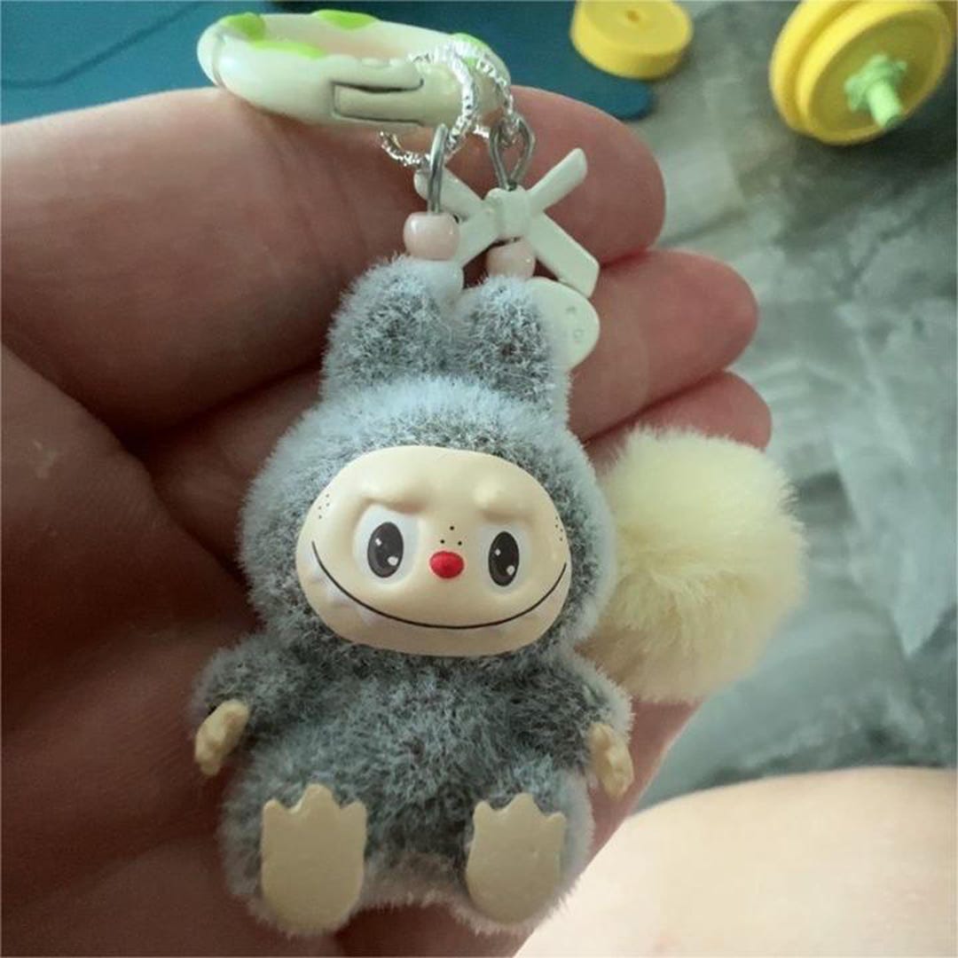 Meet the Fluffy Labubu Keychain Squad - Etsy