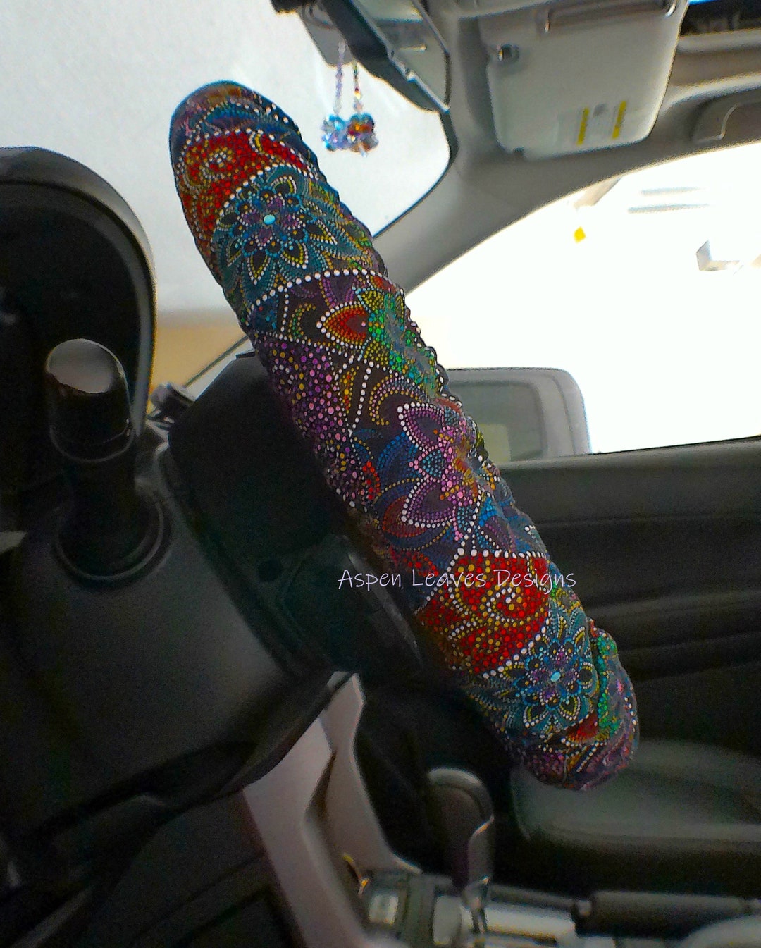 Bright Patchwork Steering Wheel Cover Full Grip Fabric Inside Flowers ...