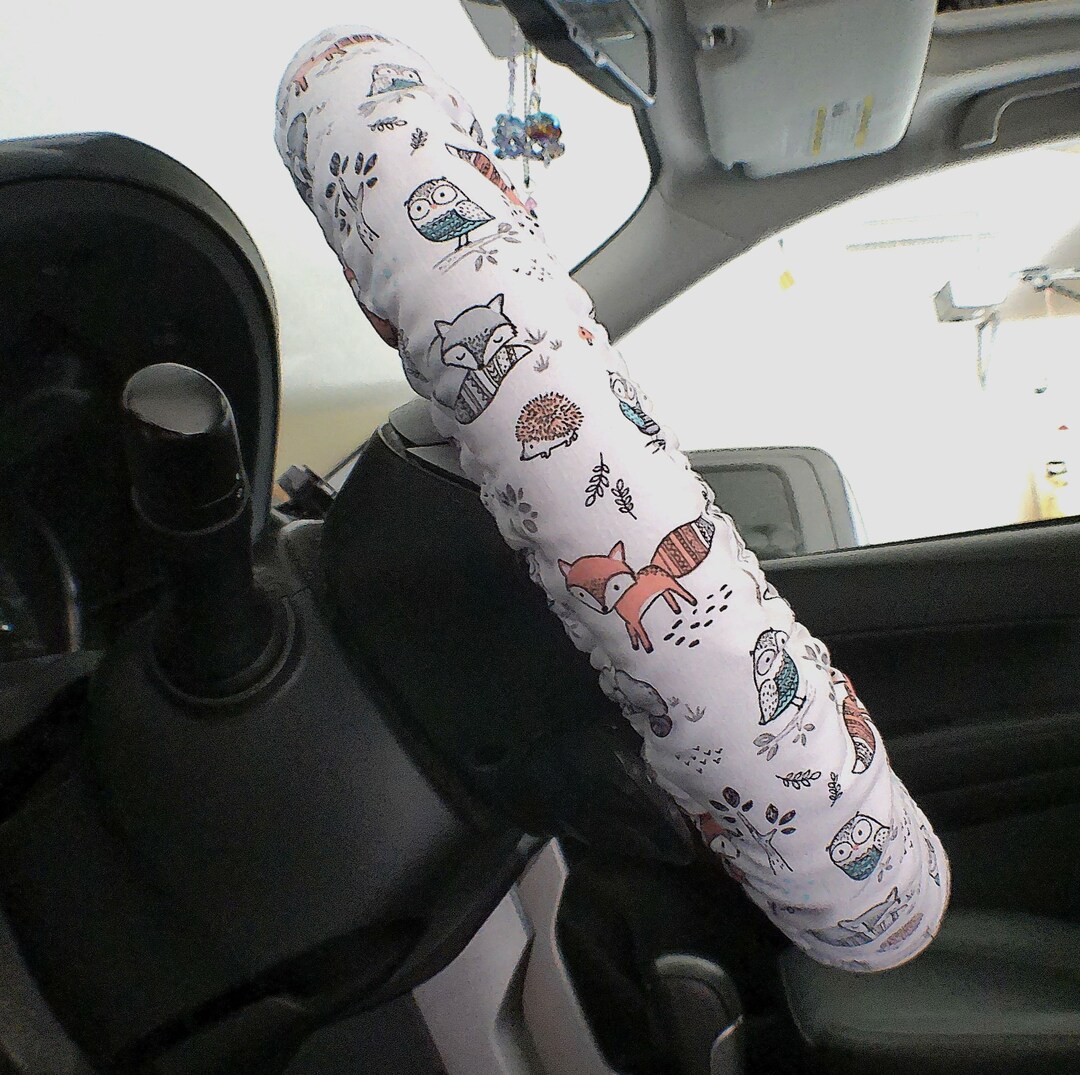 Woodland Creature Steering Wheel Cover Full Grip Fabric Inside Small ...