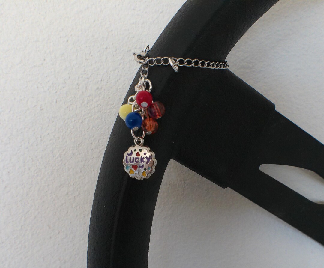 Steering Wheel Charm - Lucky Charm - Car Jewelry - Car Pendant - Stack ...