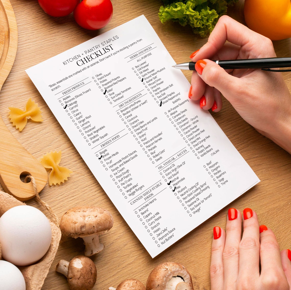 Shopping List Printable Tracker Pages, Pantry Inventory, Fridge ...