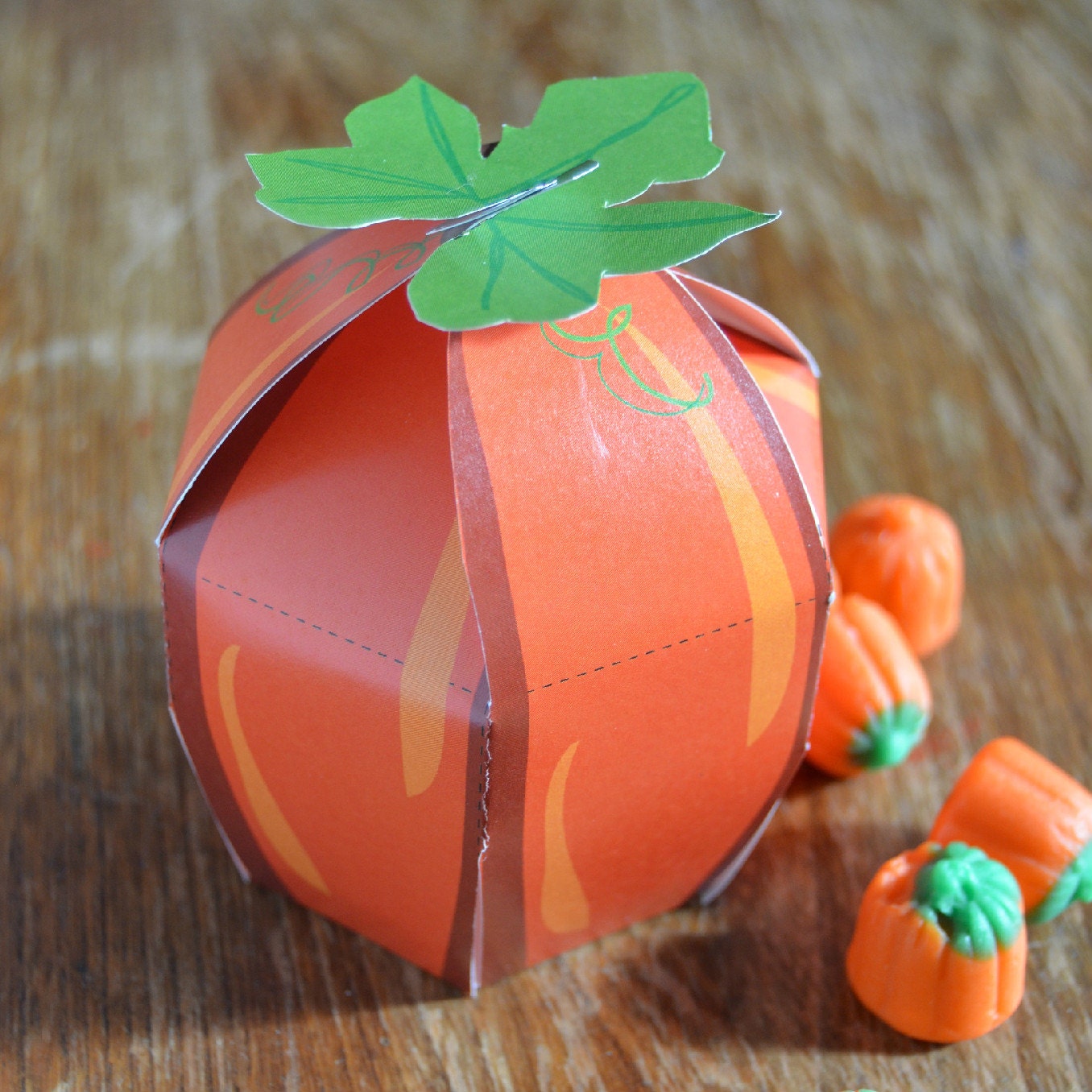Printable DIY Pumpkin Favor Boxes for Fall and Thanksgiving - Etsy