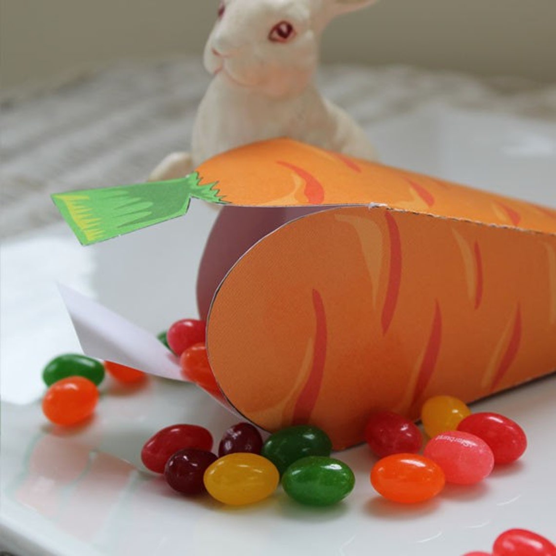 Easter Bunny Carrot Printable/diy Decorations Favor Box - Etsy