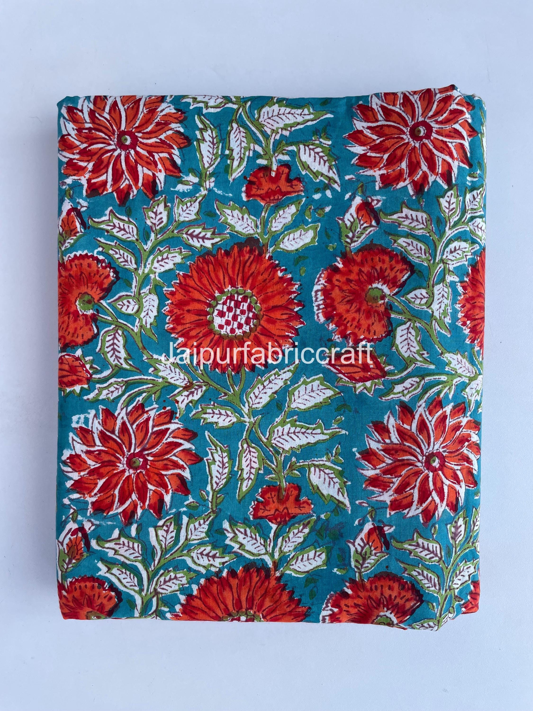 Indian Hand Block Print Upholstery & Dress Making Fabric by Yard - Etsy