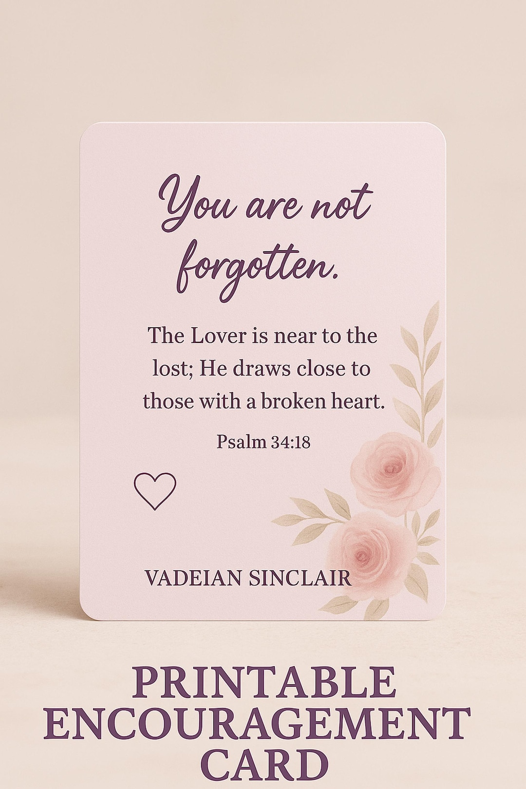 Christian + Encouragement Cards, Printable, Bible Verse + Affirmation ...