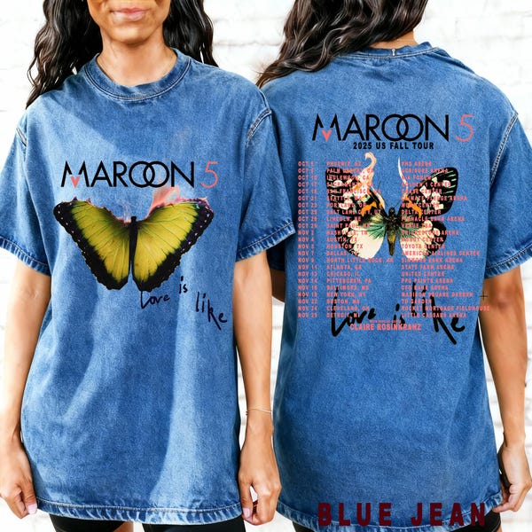 Oversized Maroon 5 Shirt - Etsy