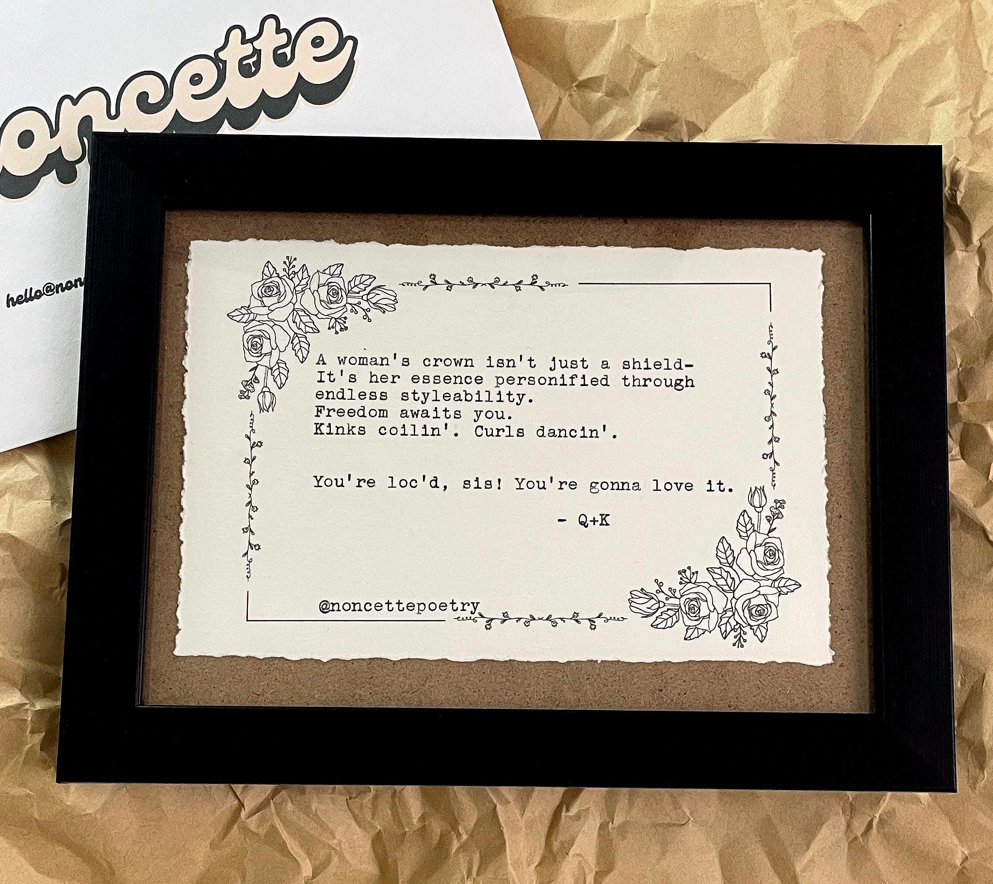 Hand-typed Custom Poem | Vintage Typewriter, Deckled-edge Paper - Etsy