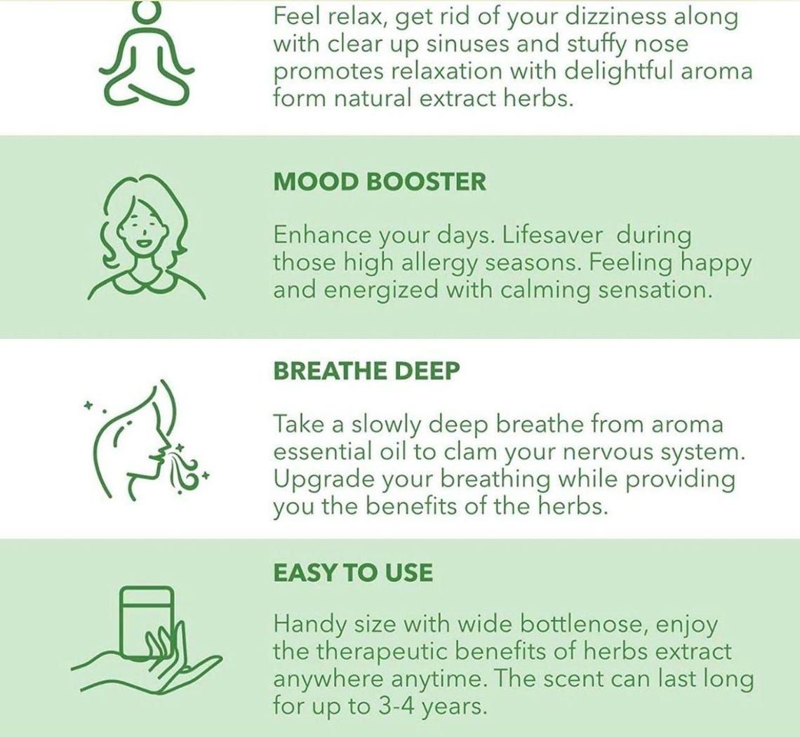 Hong Thai Herbal Inhaler | Thai Menthol Nasal Stick for Dizziness ...