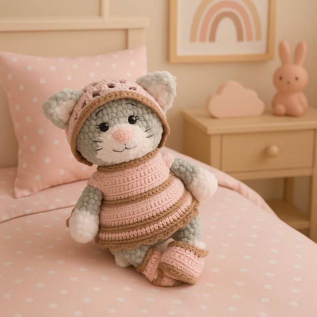 Grumpy Cat Crochet Pattern: No-sew Amigurumi (PDF Download) - Etsy