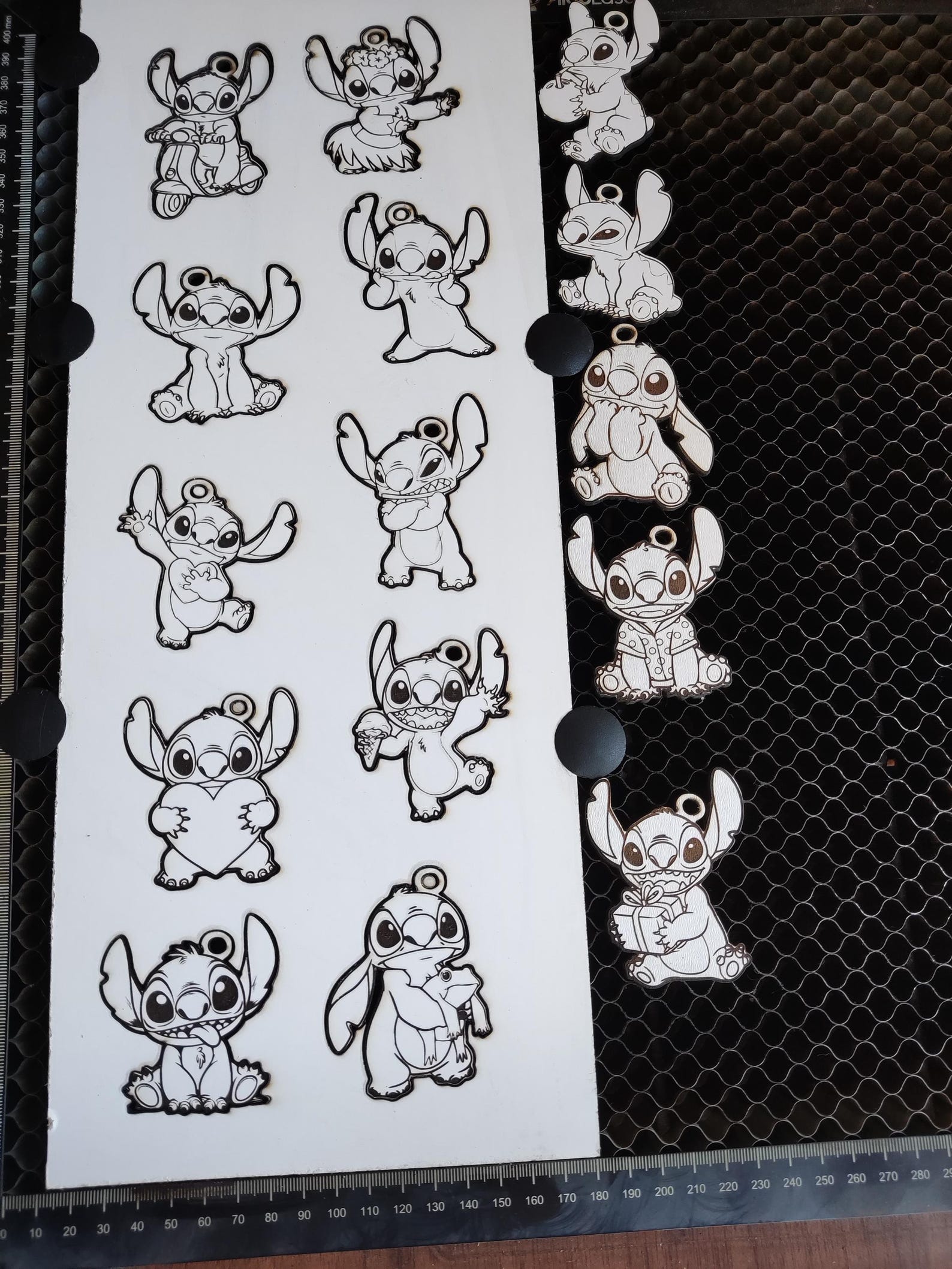 Cartoon Character Laser Cut File: Keychain SVG DXF LBRN2 (digital ...