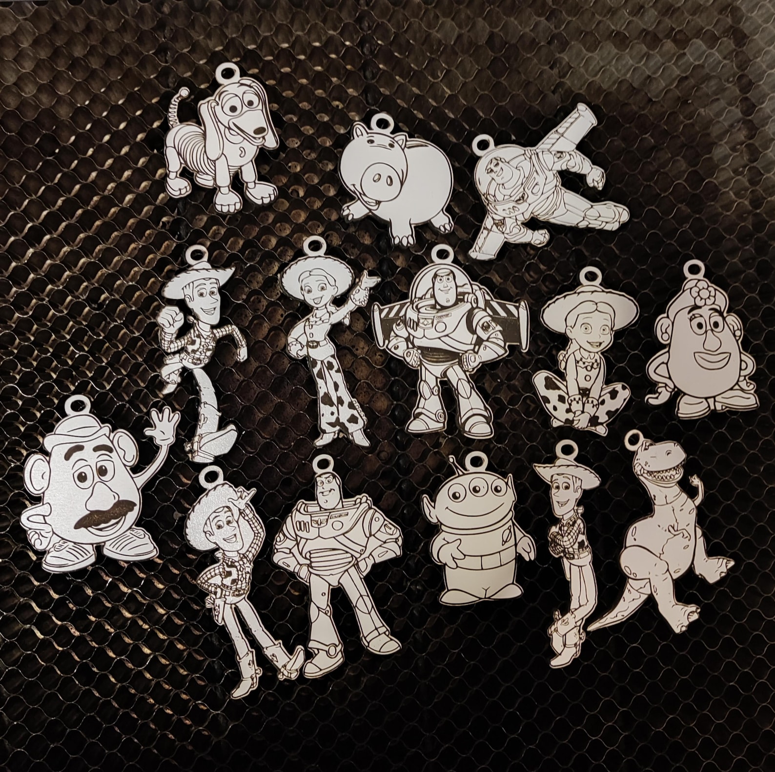 Cartoon Character Bundle Laser Cut File: Keychain SVG, DXF, LBRN2 ...