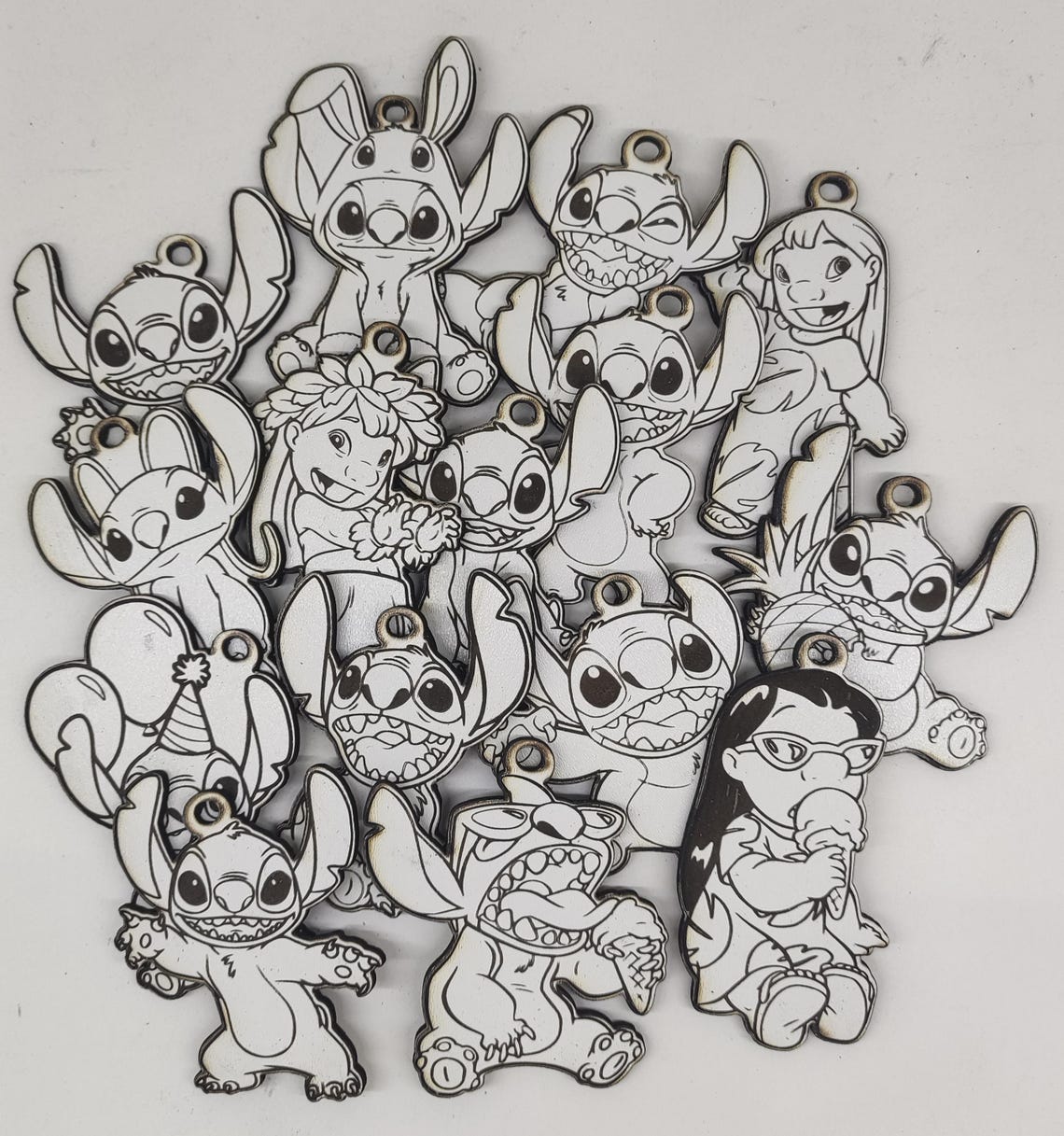 Stitch Character Laser Cut File: Cartoon Keychain SVG, DXF, LBRN2 ...