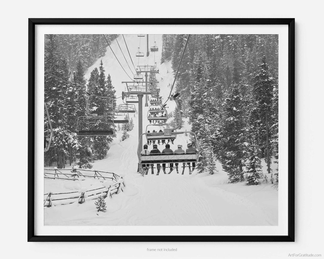 View off Avanti Express Ski Lift at Vail Ski Resort, A Vail Colorado ...
