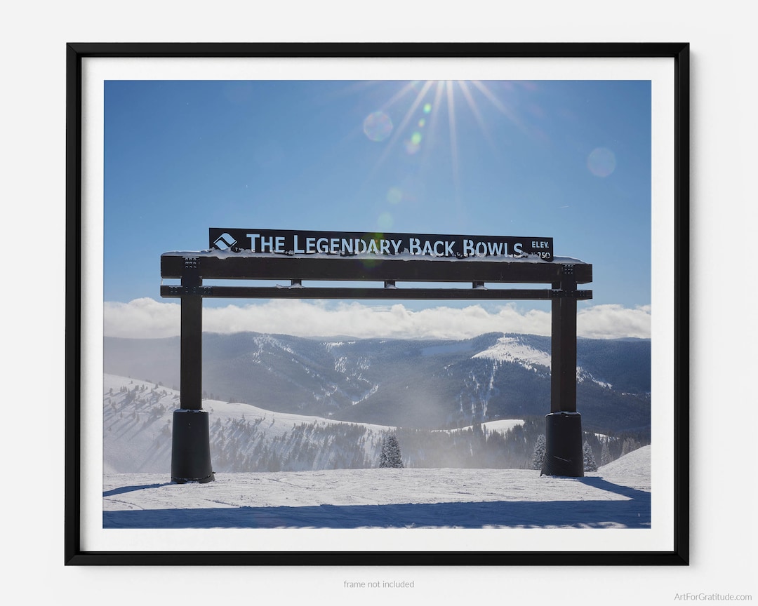 Legendary Back Bowls Sign at Vail Ski Resort, Vail Fine Art Photography ...