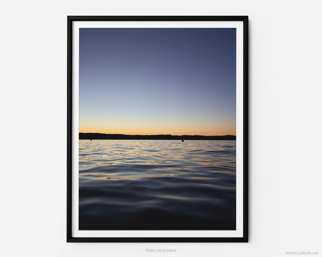 Torch Lake at Sunset, Fine Art Photography Print, in Michigan, Summer ...