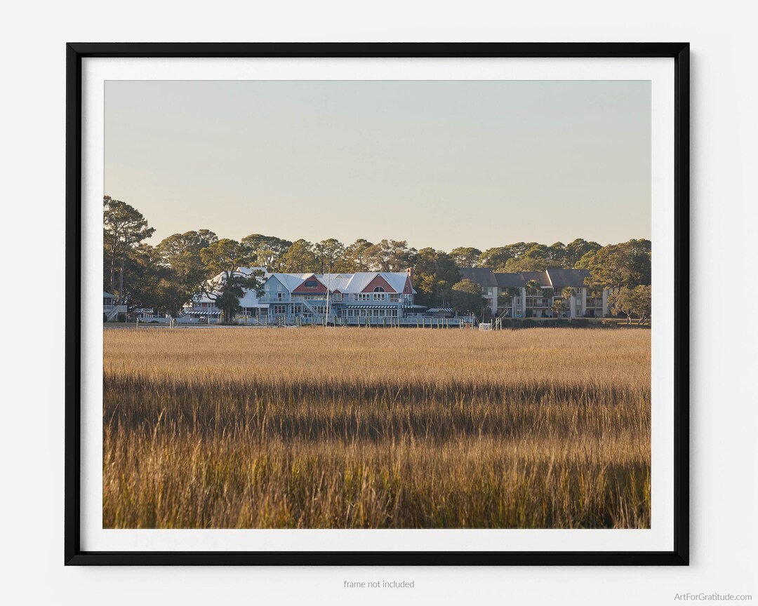 South Beach Marina Over Marsh in Sea Pines, A Hilton Head Island Fine ...