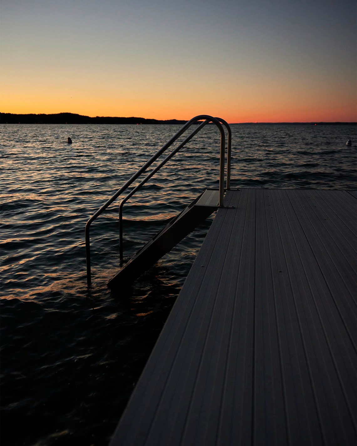 Torch Lake Boat Dock Ladder at Sunset, Fine Art Photography Print, in ...