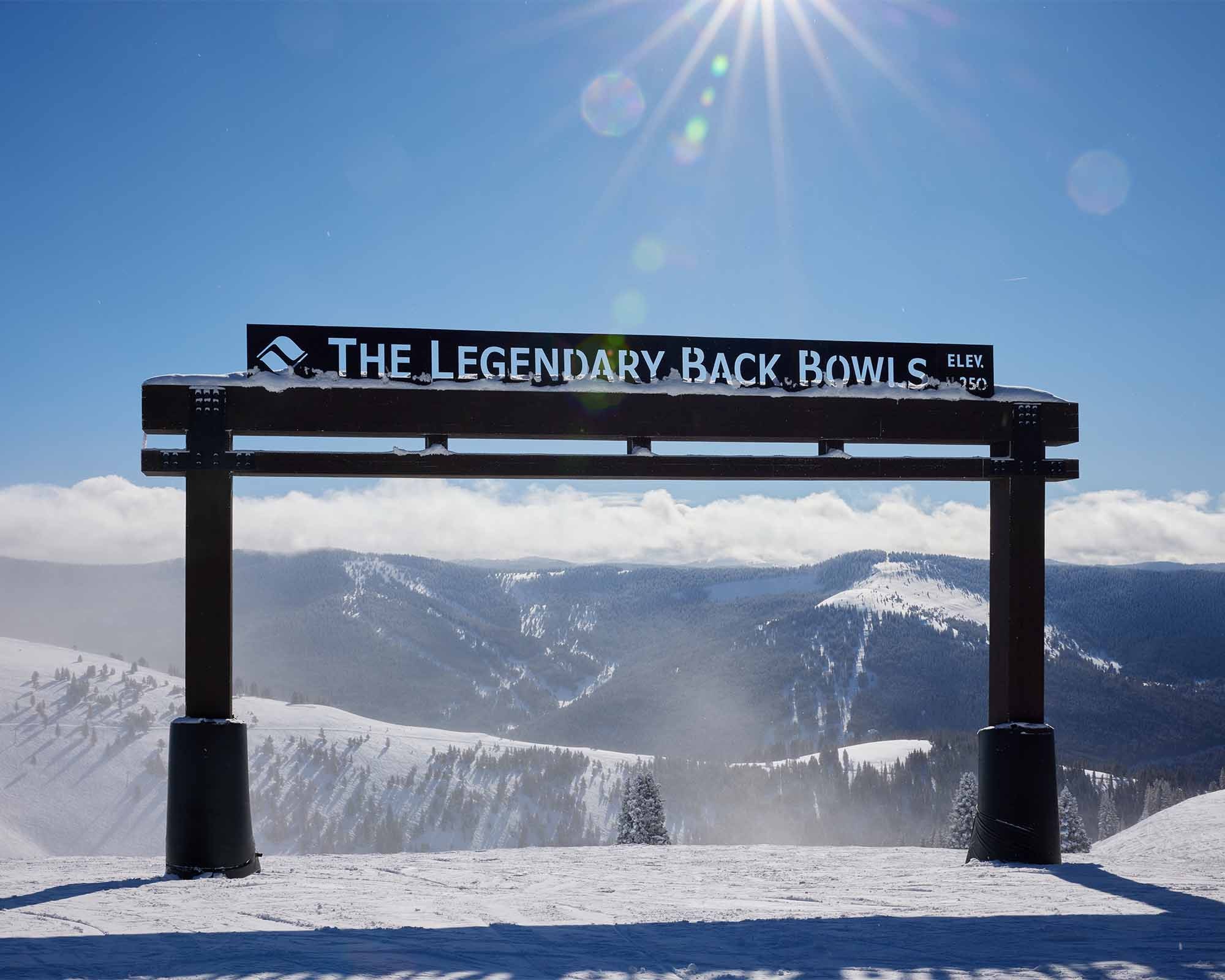 Legendary Back Bowls Sign at Vail Ski Resort, Vail Fine Art Photography ...