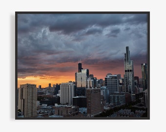 Chicago Photography Print of South Loop Neighborhood and | Etsy
