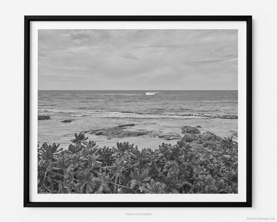Kuau Cove, A Maui Hawaii Black and White Fine Art Photography Print ...