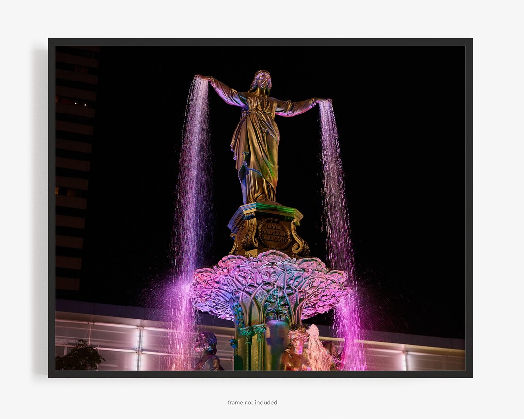 Fountain Square Cincinnati Photography Print, A Historic Landmark, With ...