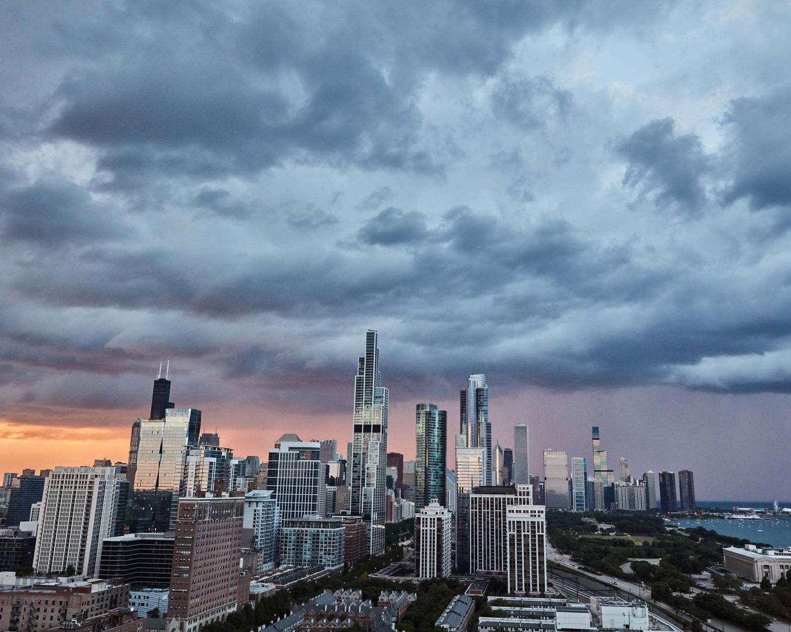 Chicago Photography Print of South Loop Neighborhood and Lakeshore ...