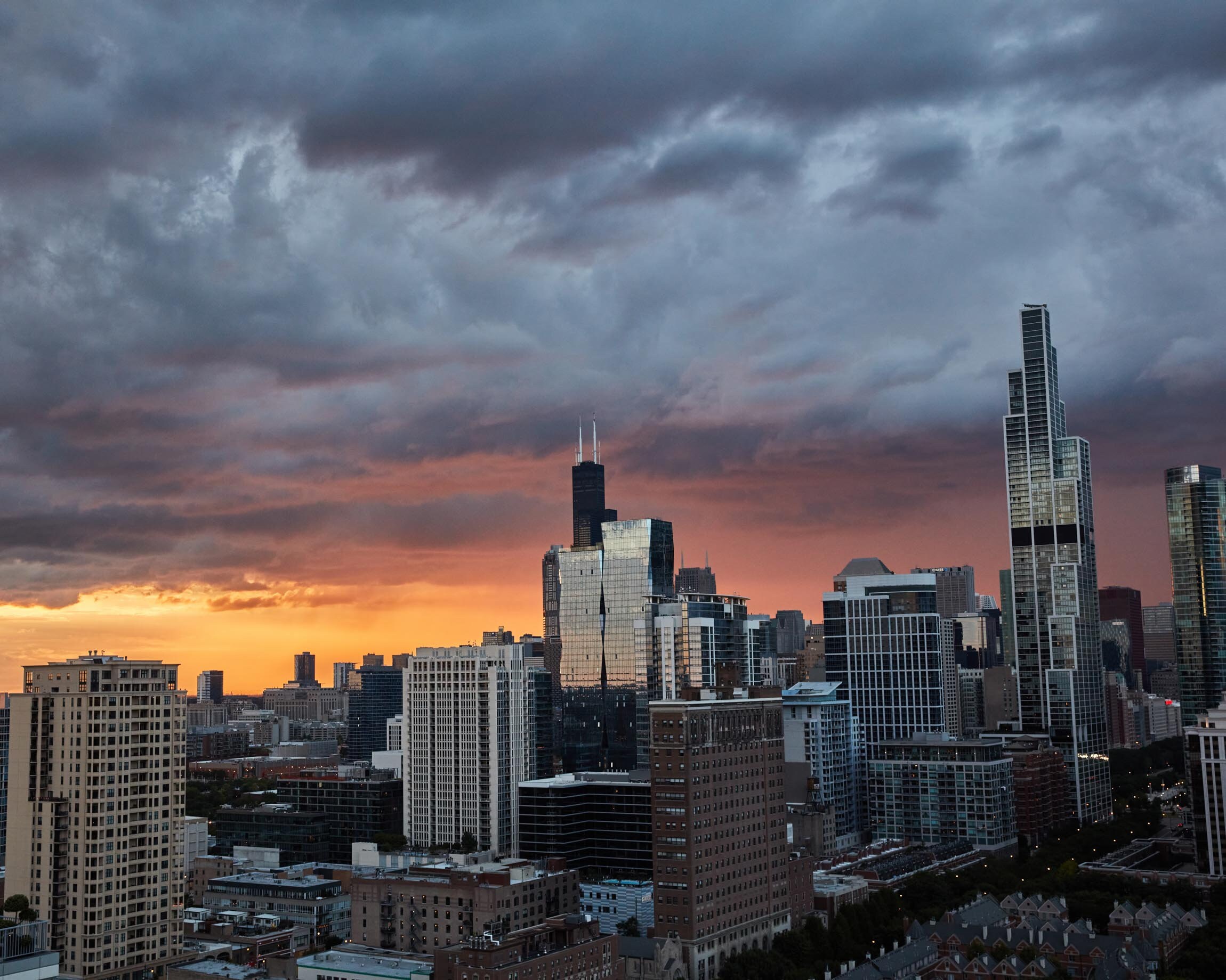 Chicago Photography Print of South Loop Neighborhood Sunset - Etsy