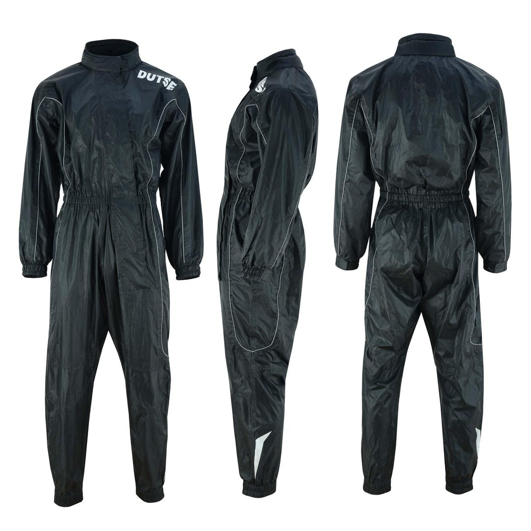 Waterproof Taffeta Full Body Rain Suit Reflective One-piece Coverall ...