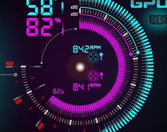 AIDA64 Sensor Panel Template for PC Monitor | Horizontal and Vertical ...