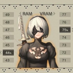 AIDA64 Sensor Panel Template for PC Monitor | Nier Automata ...