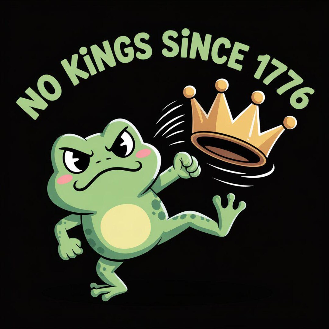 No Kings Since 1776 PNG, Patriotic Frog Design, American Independence ...