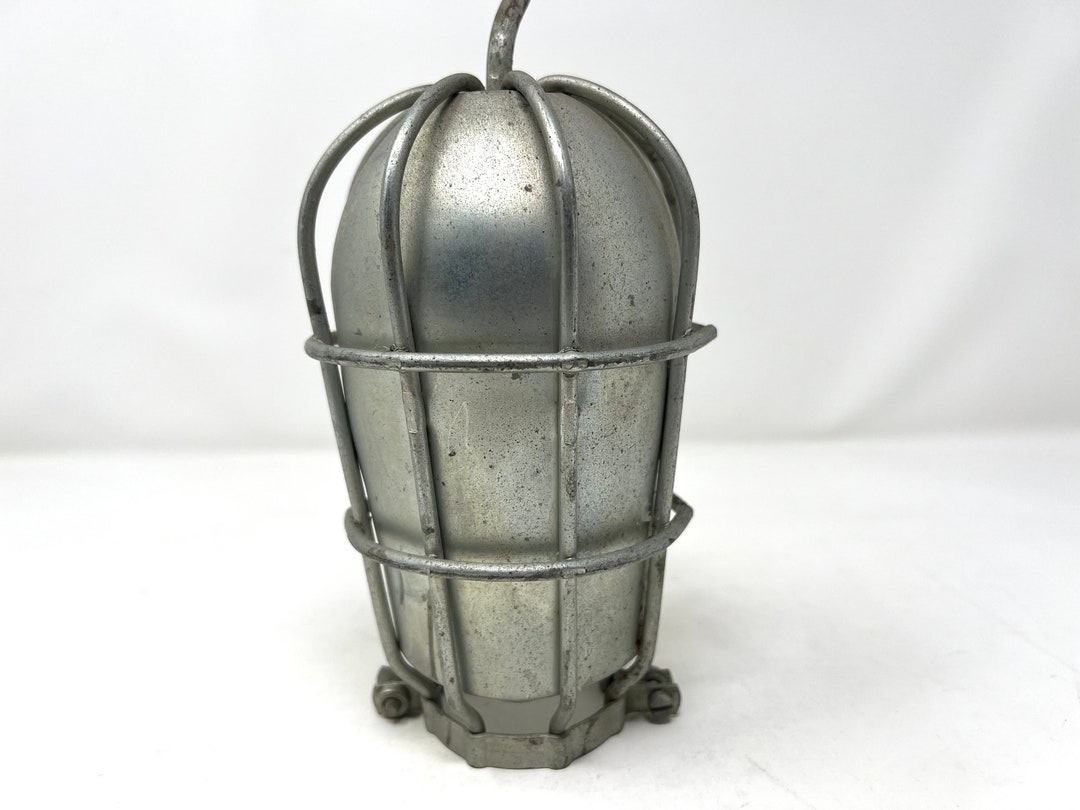 Vintage Mechanic's Trouble Light Cage … Drop Light, Industrial Cage ...