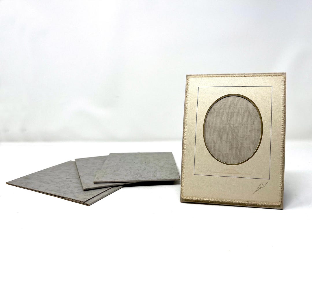 Vintage NOS Paperboard Photo Frames, Set of 4 ... Deadstock 1950s ...