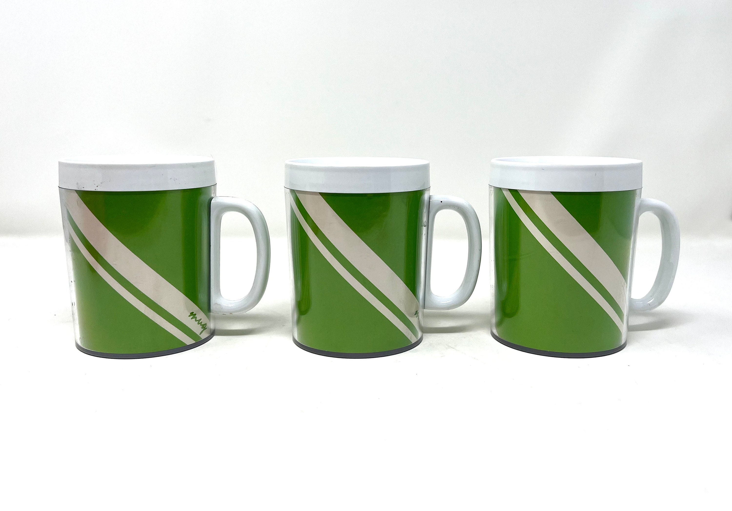 Vintage Mixed Set Thermal Cups ... Morgan Designs and Thermo-serv Mugs ...