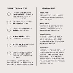 A5 & 5x7 Classic Baroque Wedding Invitation Suite | Editable Canva ...