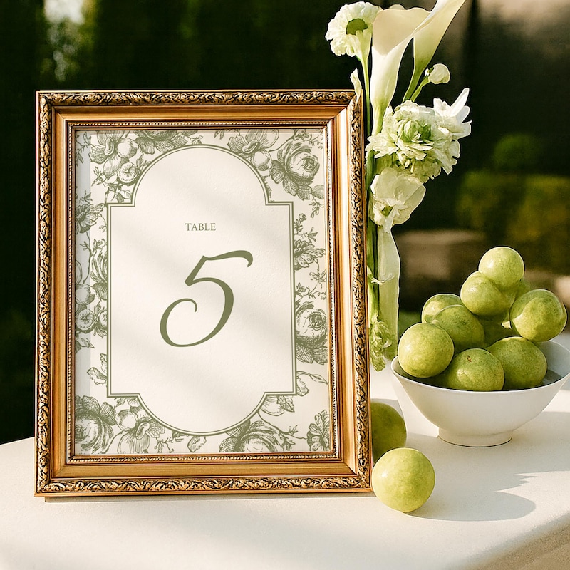 Vintage Table Number - Etsy