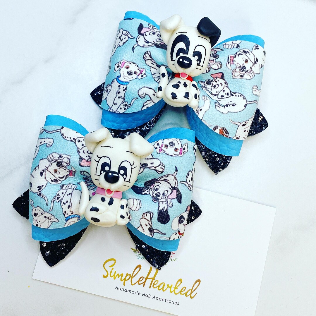 Dalmation Bow Hair Clip, Character Bow, Perfect Hair Bow for Toddlers ...