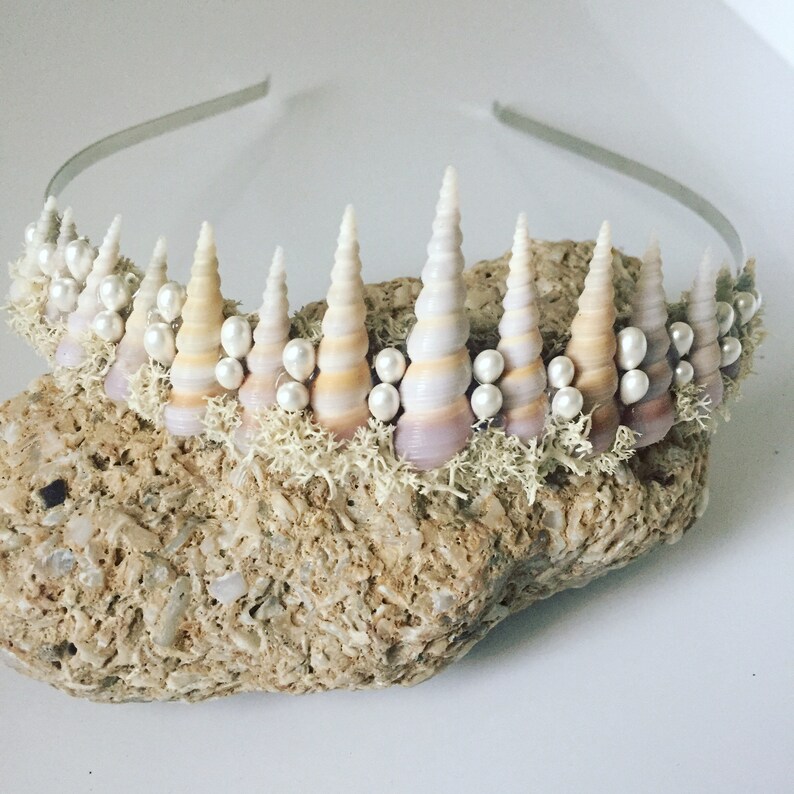 Seashell Crown Bridal Headpiece Mermaid Shell Tiara Bridal - Etsy