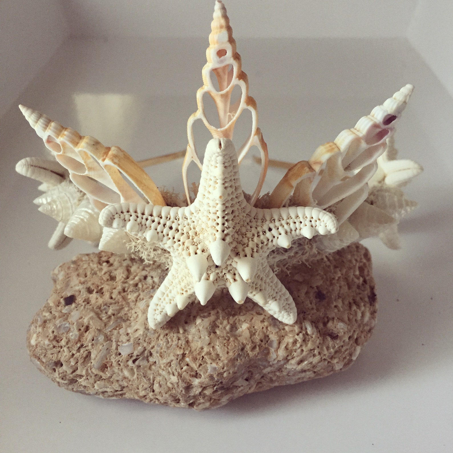 Starfish Headband Seashell Crown Mermaid Headpiece Beach | Etsy