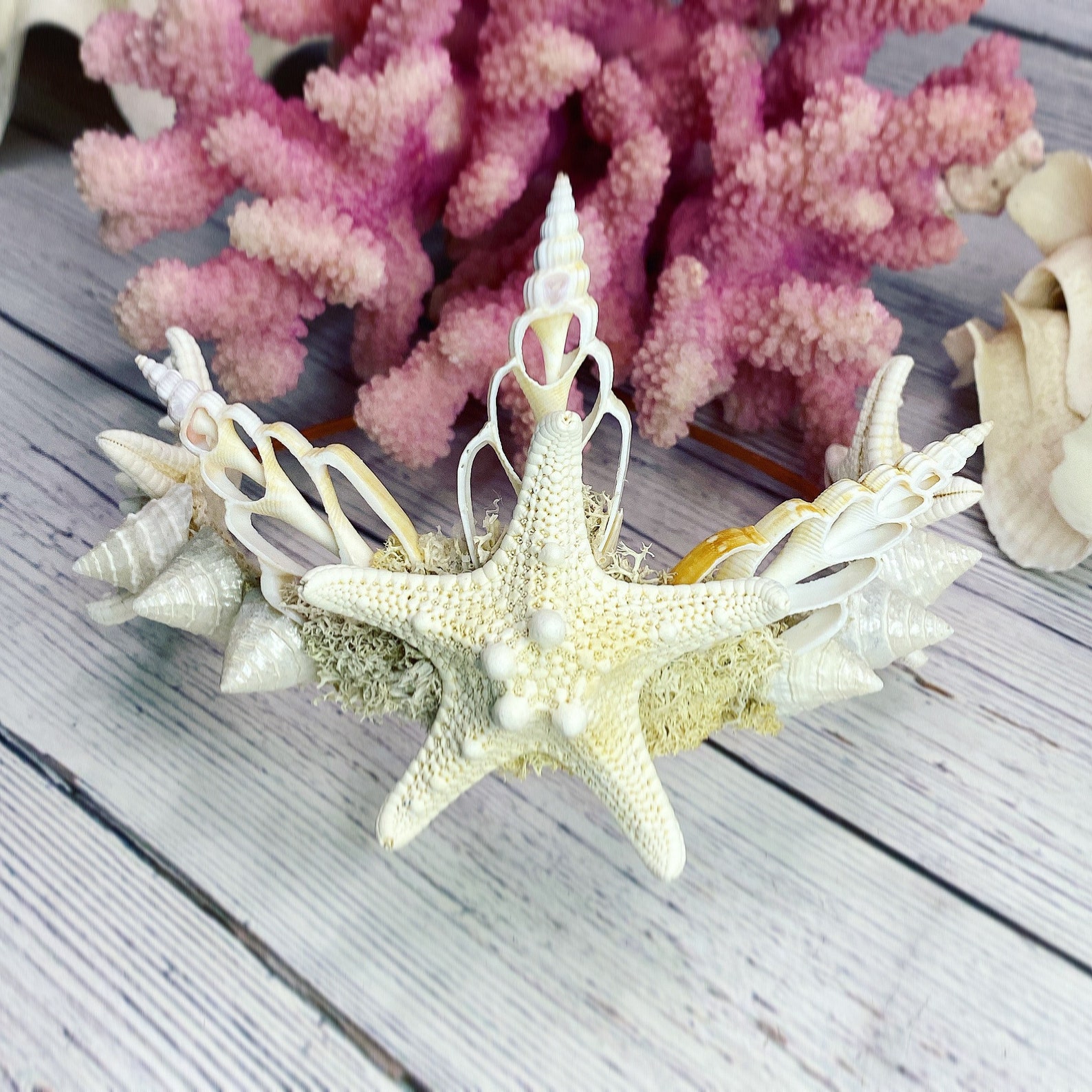 Starfish Headband Seashell Crown Mermaid Headpiece Beach - Etsy