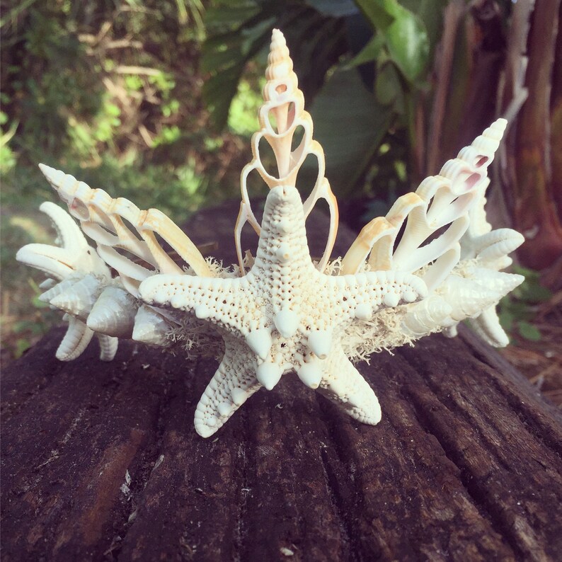 Starfish Headband Seashell Crown Mermaid Headpiece Beach | Etsy