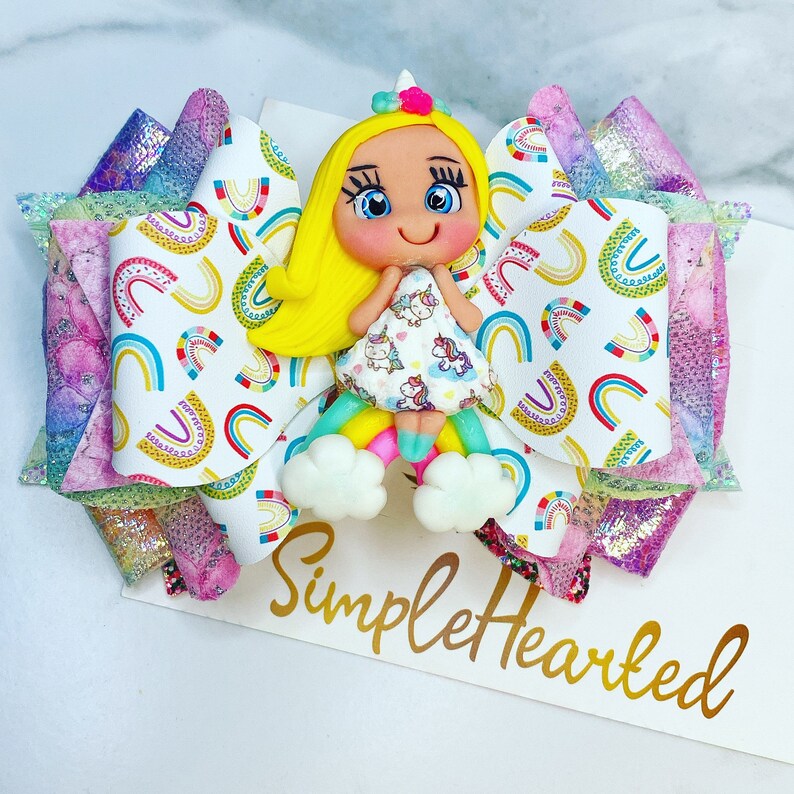 Girl Hair Bow, Boutique Bow, OOAK Hair Clip, Toddler Girl Tween ...
