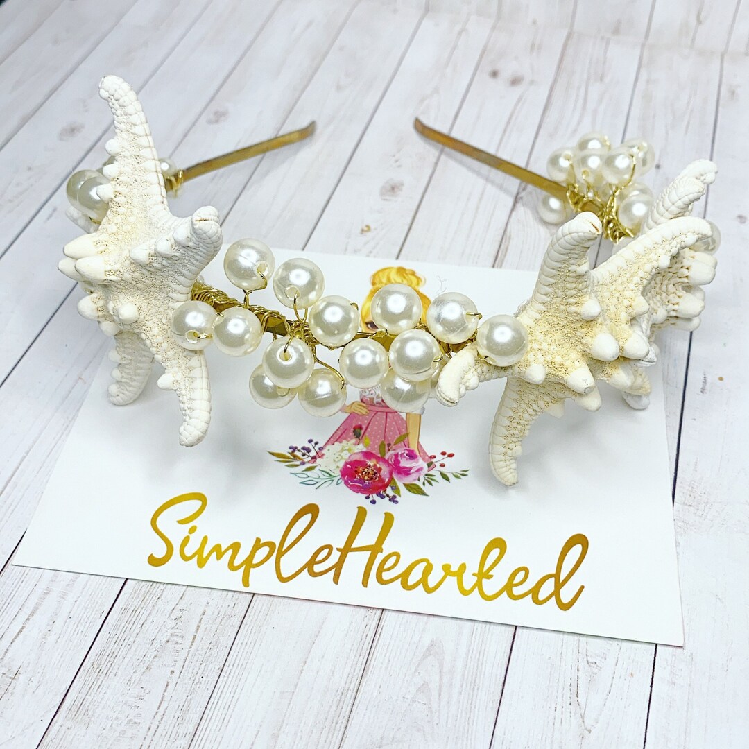 Beach Wedding Crown + Starfish Crown + Bridal Headpiece + Mermaid ...
