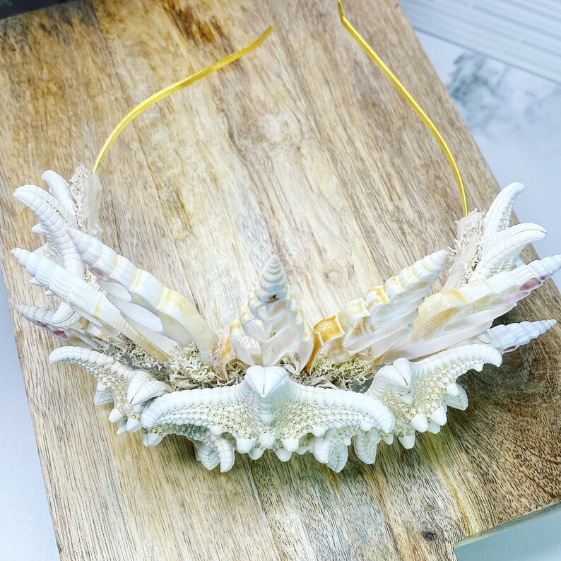 Starfish Headband + Seashell Crown + Mermaid Headpiece + Beach Wedding ...