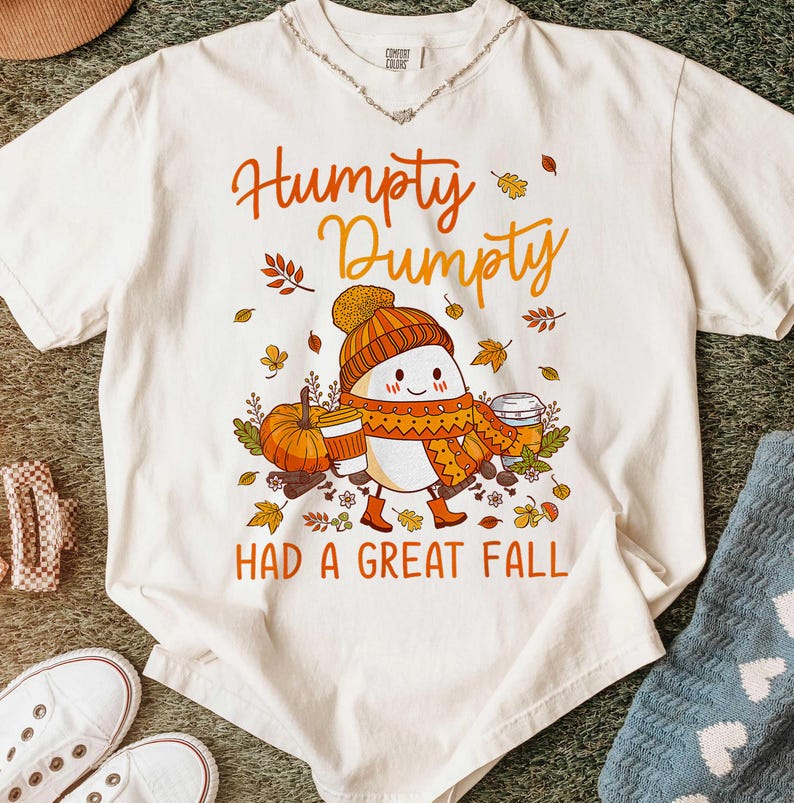 Humpty Dumpty Fall Cute Autumn Pumpkin PNG Digital Download - Etsy
