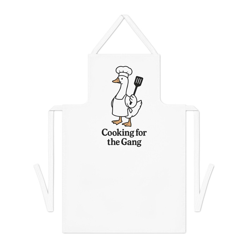 Funny Silly Goose Cooking for the Gang Apron for Adults, Ideal Gift for ...
