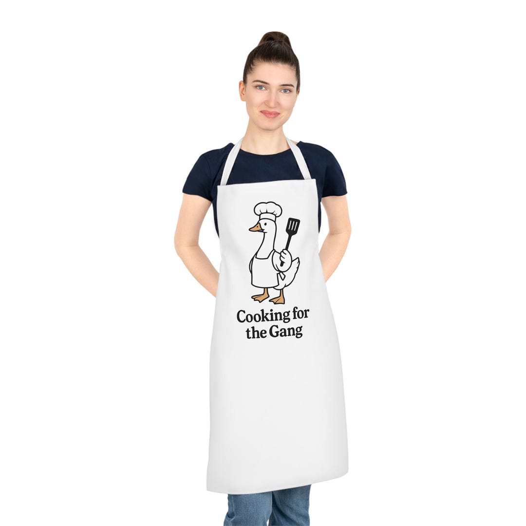 Funny Silly Goose Cooking for the Gang Apron for Adults, Ideal Gift for ...