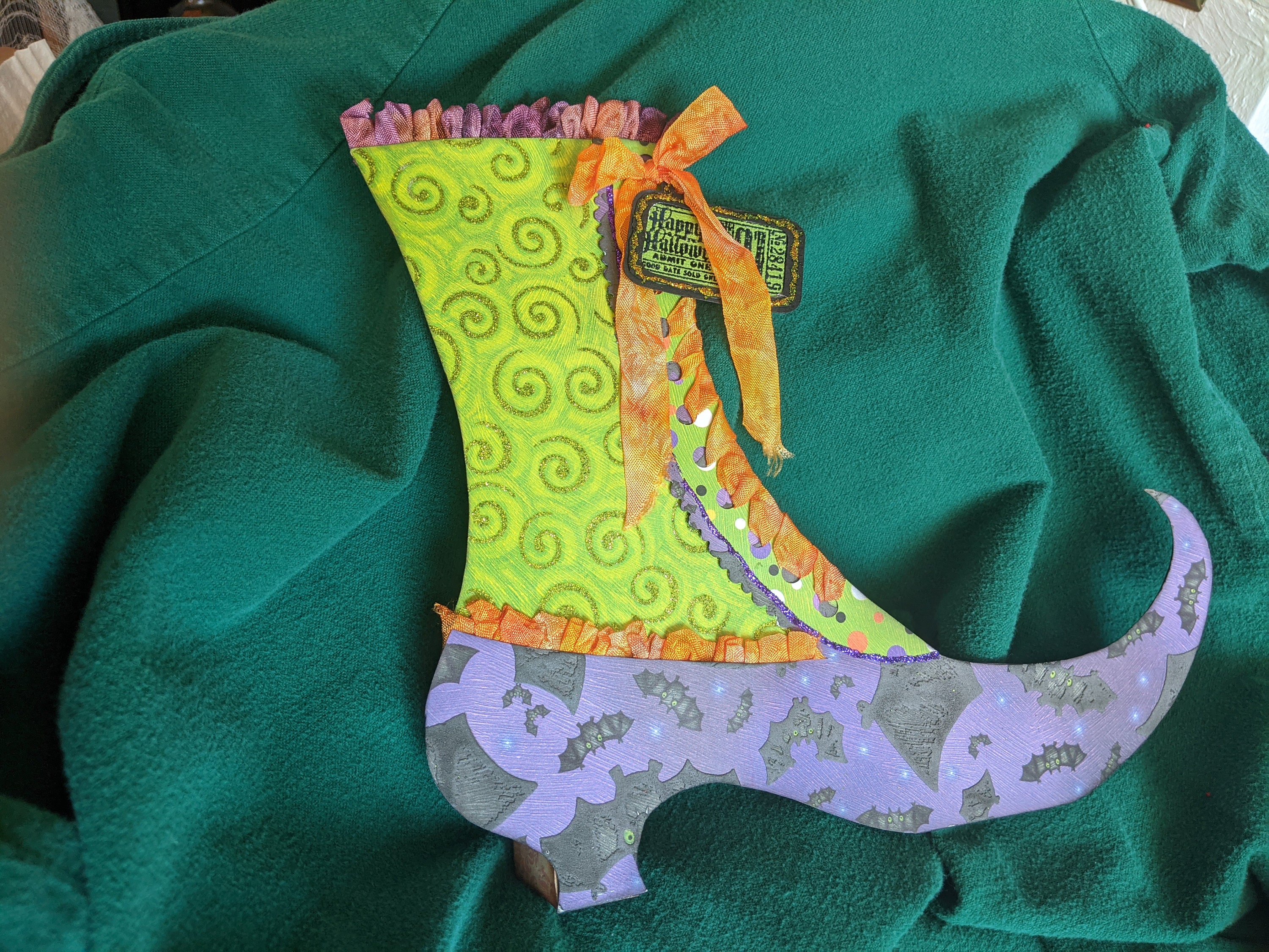 Witch's Boot Decor Pattern - Etsy