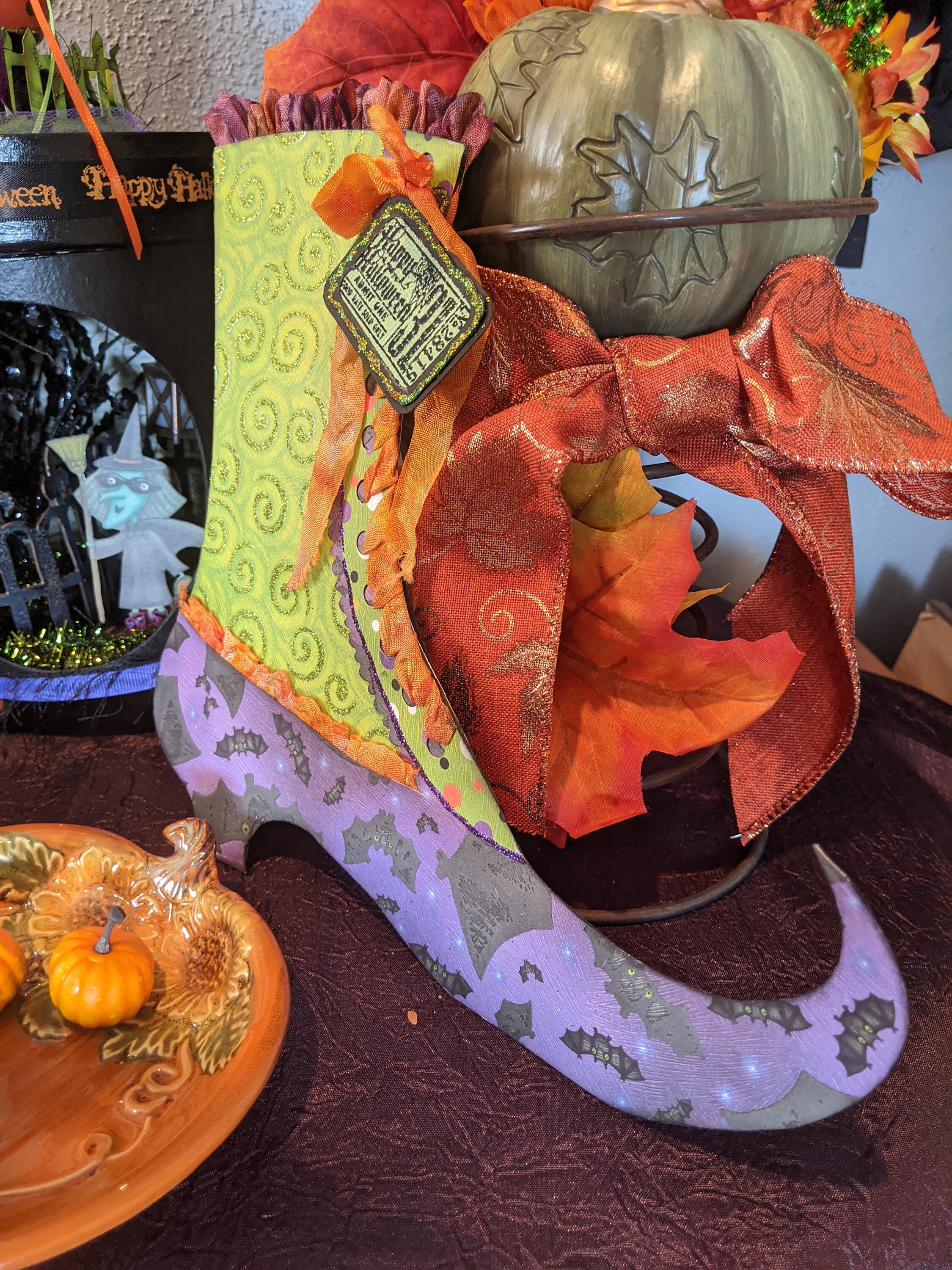 Witch's Boot Decor Pattern - Etsy